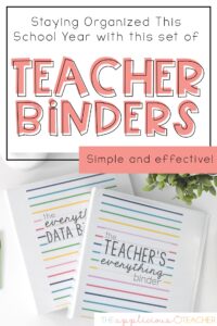 Teacher Binder: The Teacher's Everything Binder Set and How You Can ...