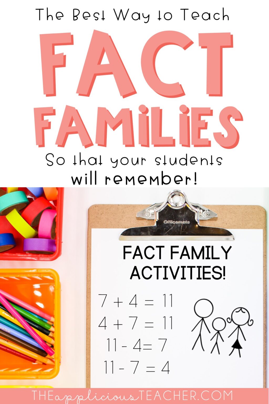 Fact Family Activities and Ideas for Related Facts