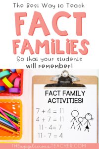 Fact Family Activities and Ideas for Related Facts