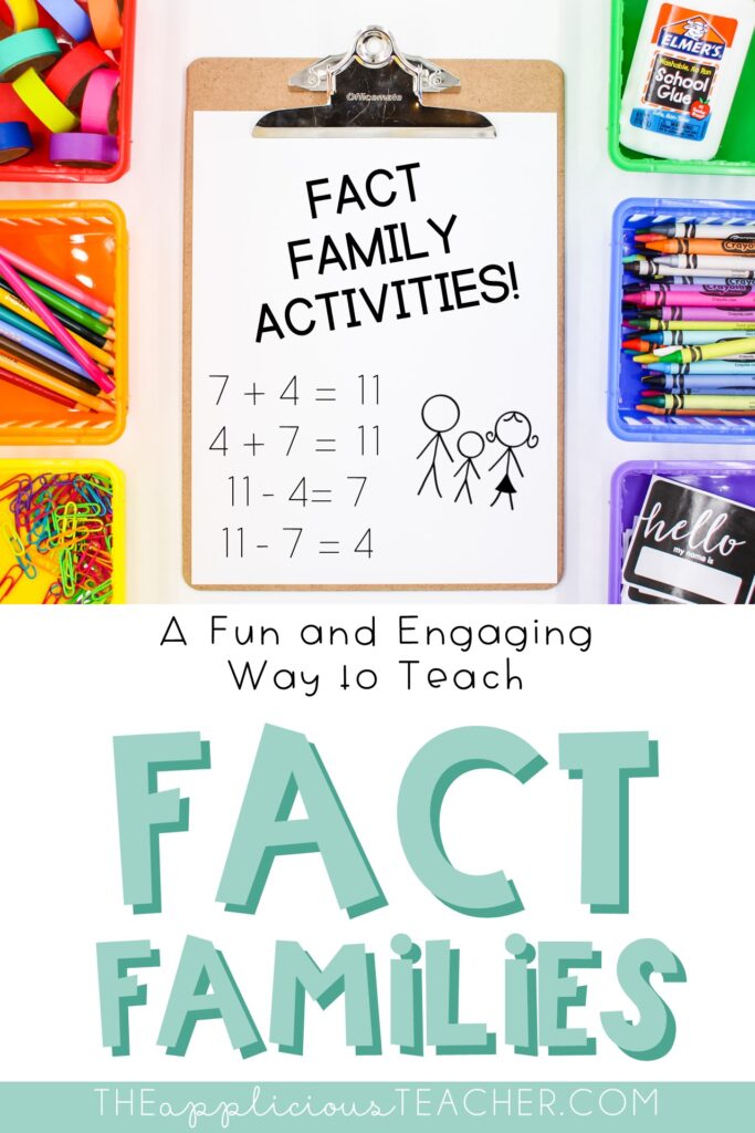 Fact Family Activities And Ideas For Related Facts Fact Family Activities And Ideas For Related Facts