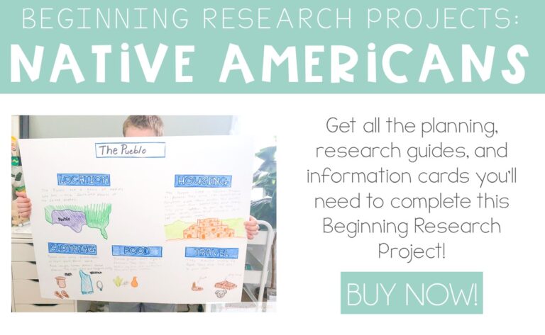 Native American Research Project Poster