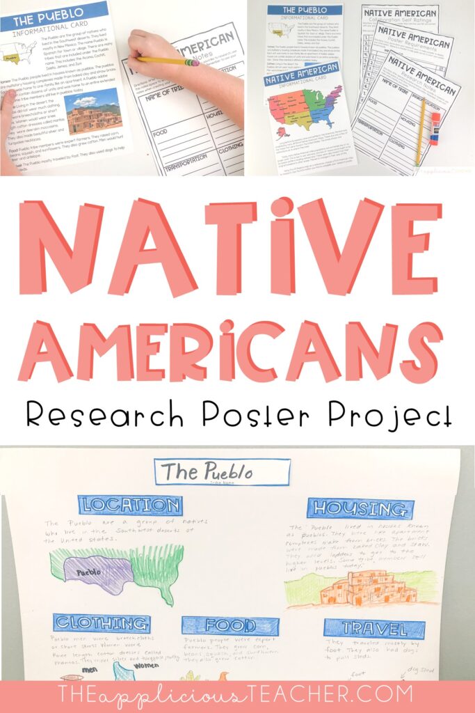 Native American Research Project Poster