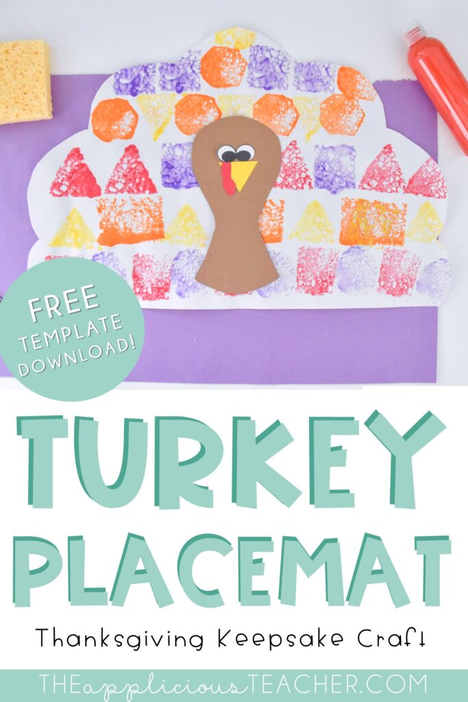 Turkey Placemat Craft for the Classroom