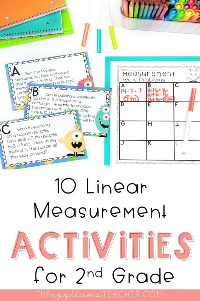 10 Linear Measurement Activities for 2nd Grade - The Applicious Teacher