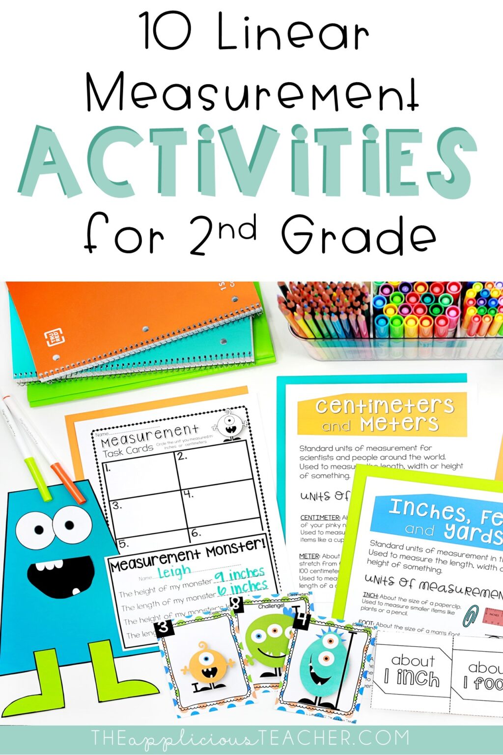 10 Linear Measurement Activities for 2nd Grade - The Applicious Teacher