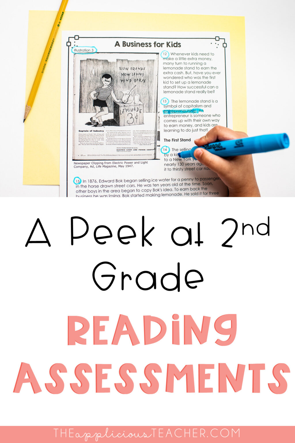 2nd Grade Reading Test 2 - The Applicious Teacher