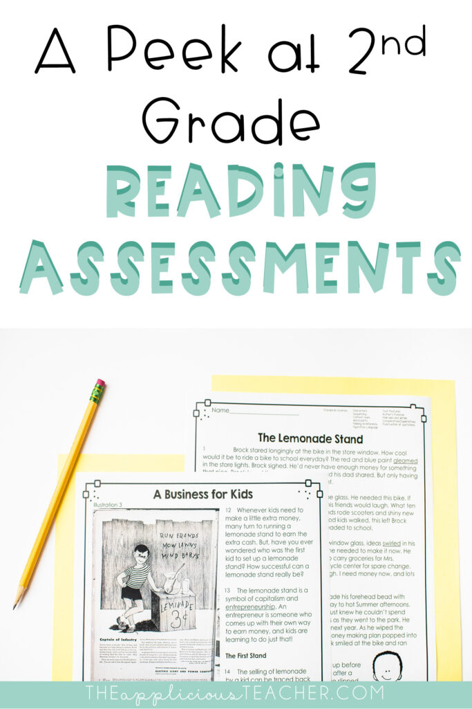 2nd Grade Reading Test - The Applicious Teacher