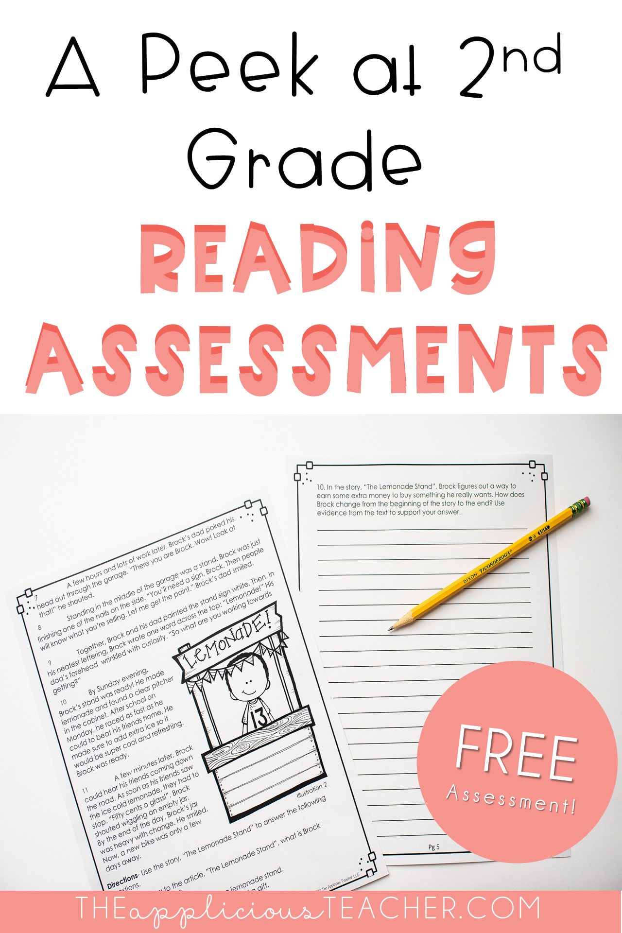 2nd Grade Reading Tests - The Applicious Teacher