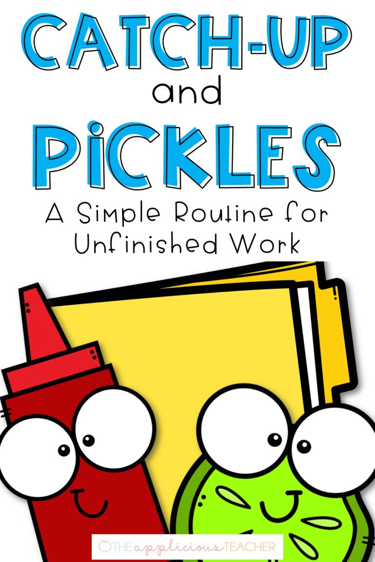 ketchup and pickles routine - The Applicious Teacher