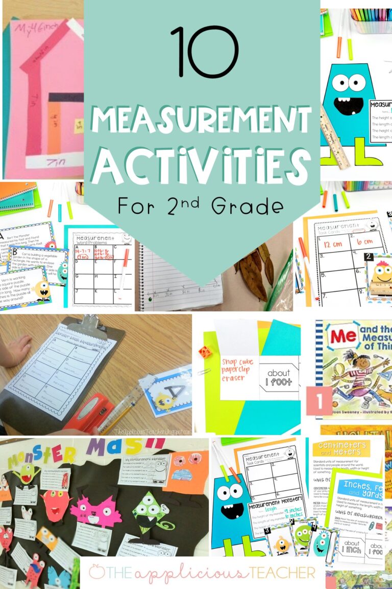 measurement activities for 2nd grade pin - The Applicious Teacher