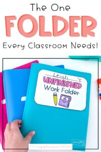 unfinished work folder printable - The Applicious Teacher