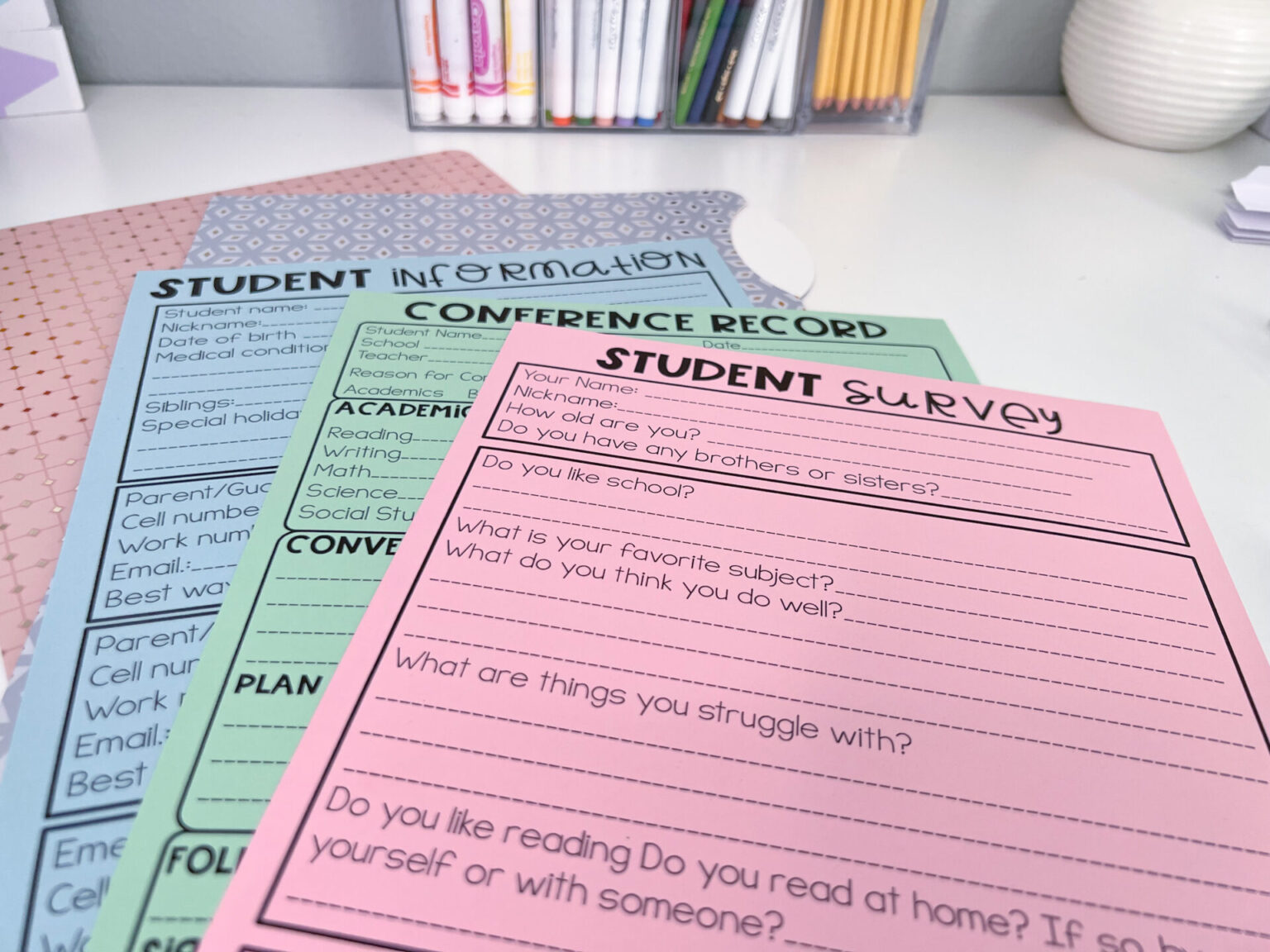 7 Must Have Meet the Teacher Forms
