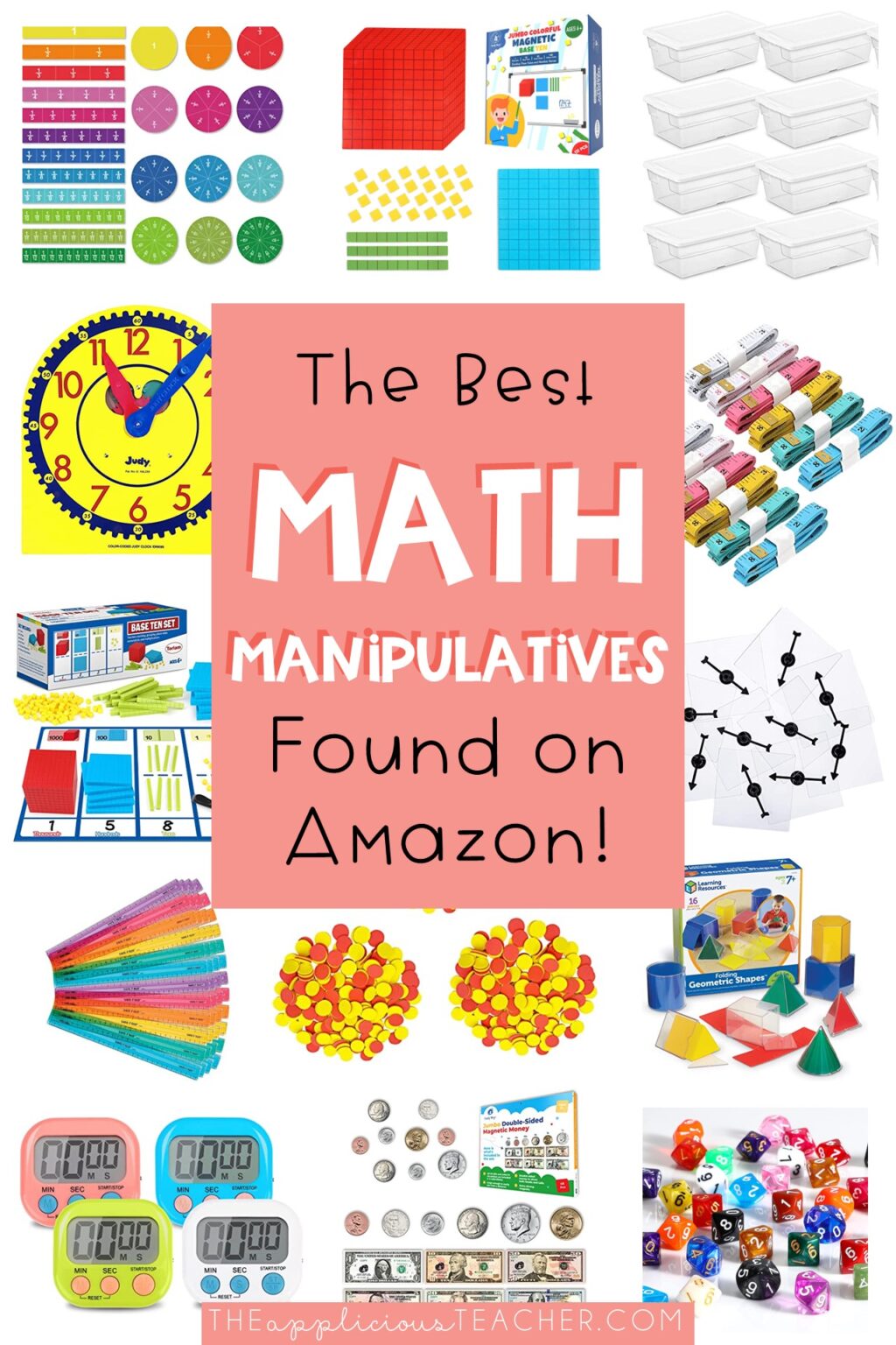 Favorite Amazon Math Manipulatives - The Applicious Teacher