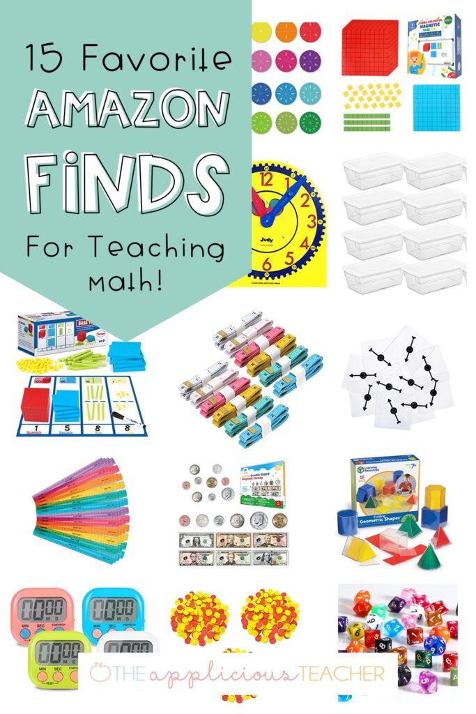 Favorite Amazon Math Manipulatives - The Applicious Teacher