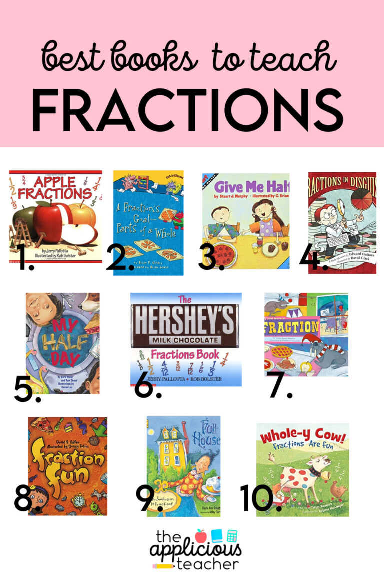 9 Books to Teach About Fractions - The Applicious Teacher