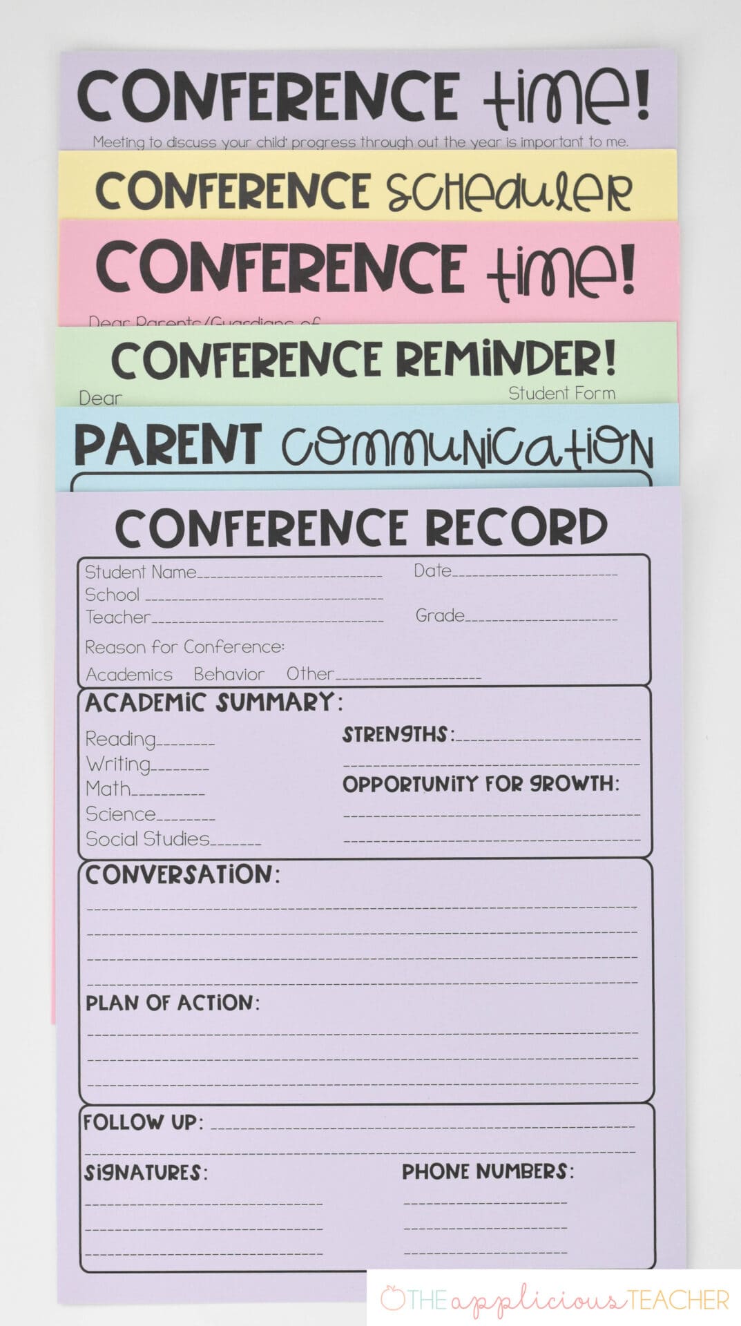 school forms and checklists-1 - The Applicious Teacher