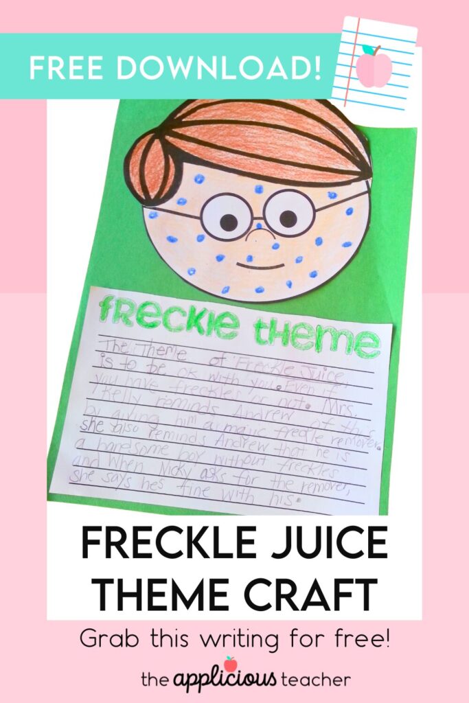 Freckle Juice Craft Free download - The Applicious Teacher