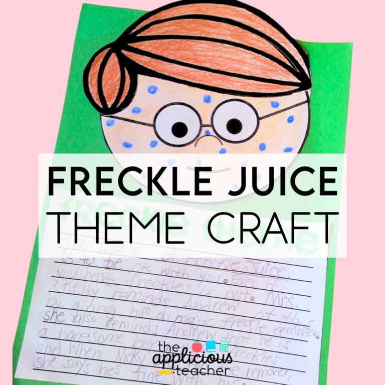 Understanding Theme: Freckle Juice Activities and Ideas - The ...