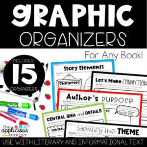 Reading Graphic Organizers for ANY BOOK! - The Applicious Teacher
