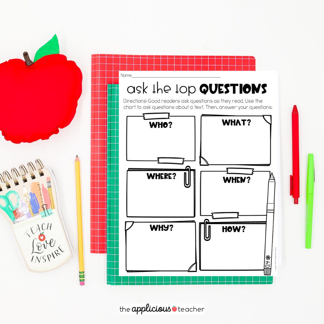 Reading Graphic Organizers for ANY BOOK! - The Applicious Teacher