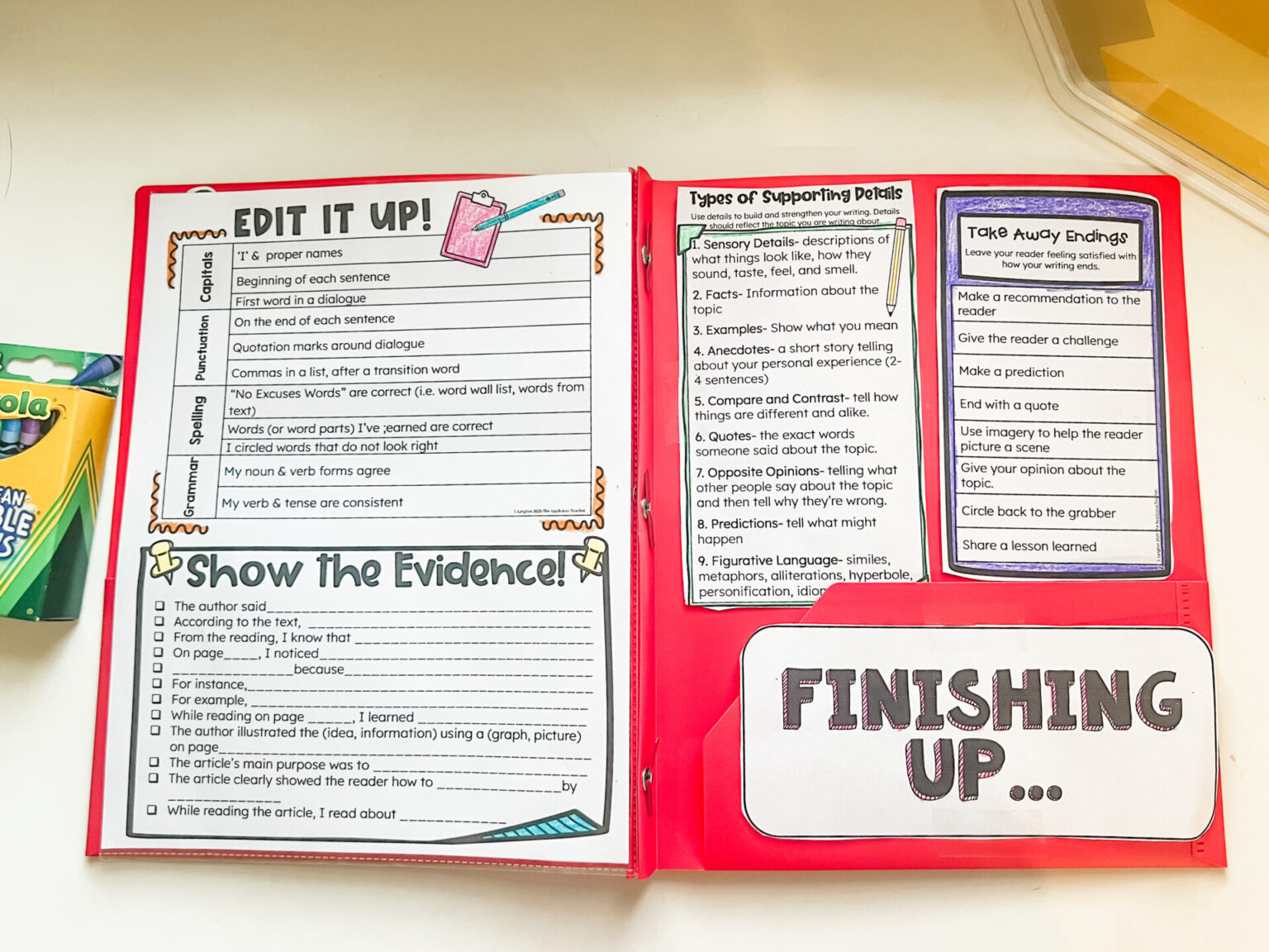 Student Writing Folder" How I Manage the Paper Chaos while Turning My ...