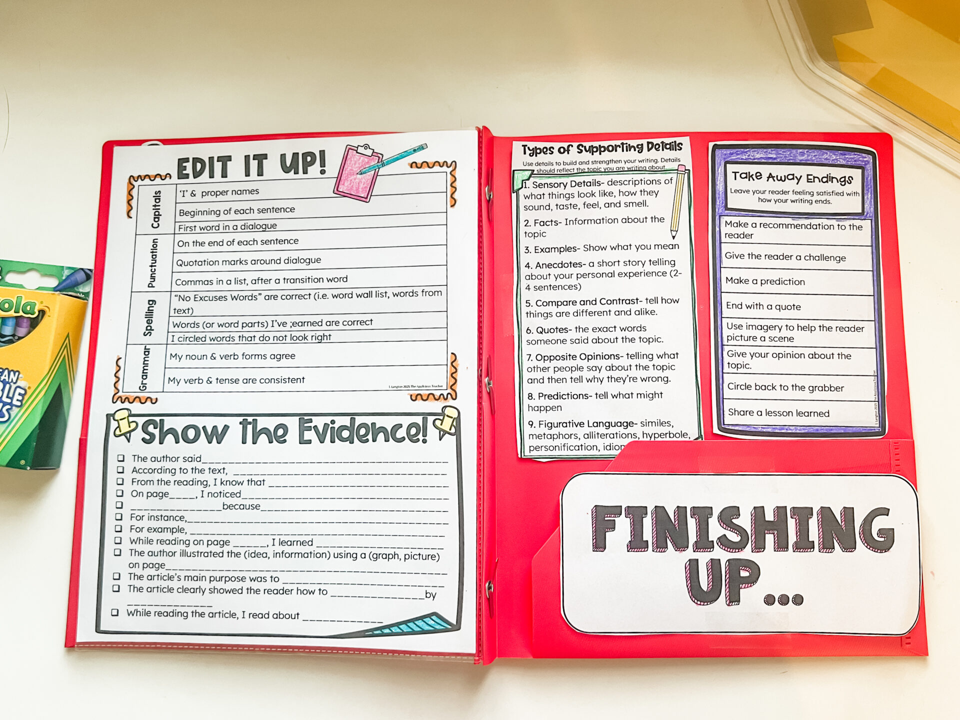 Student Writing Folder" How I Manage the Paper Chaos while Turning My ...