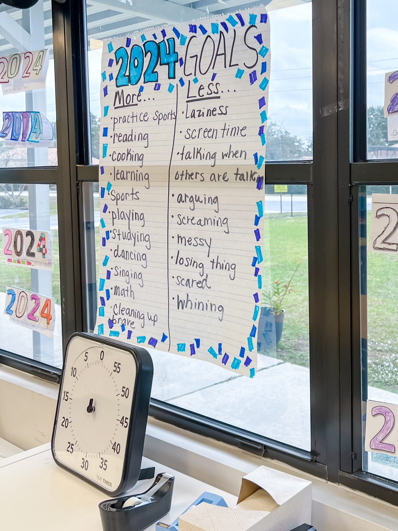 more of less of goal setting chart - The Applicious Teacher