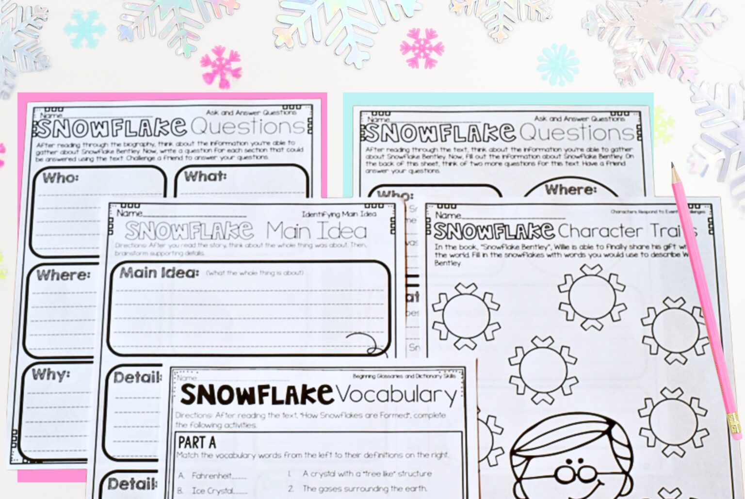 Snowflake Bentley Activities - The Applicious Teacher