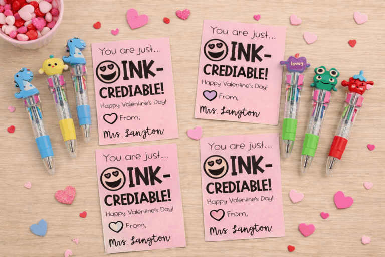 Class Valentine: Mini Pen Valentine's for the Classroom - The ...
